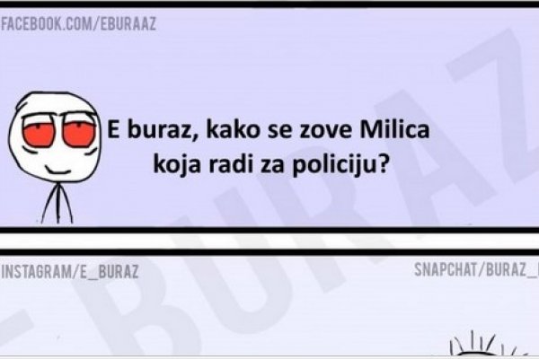 E buraz, kako se zove Milica koja radi za policiju ? | Novi.ba